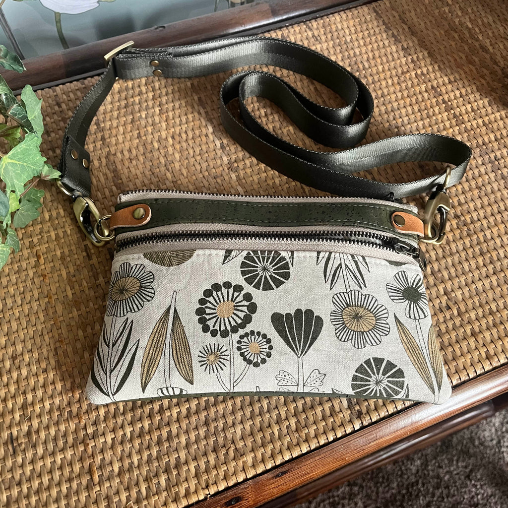 Izzy Cross-Body (S) - Green Cork / Brushed Antique – TTLG Creations